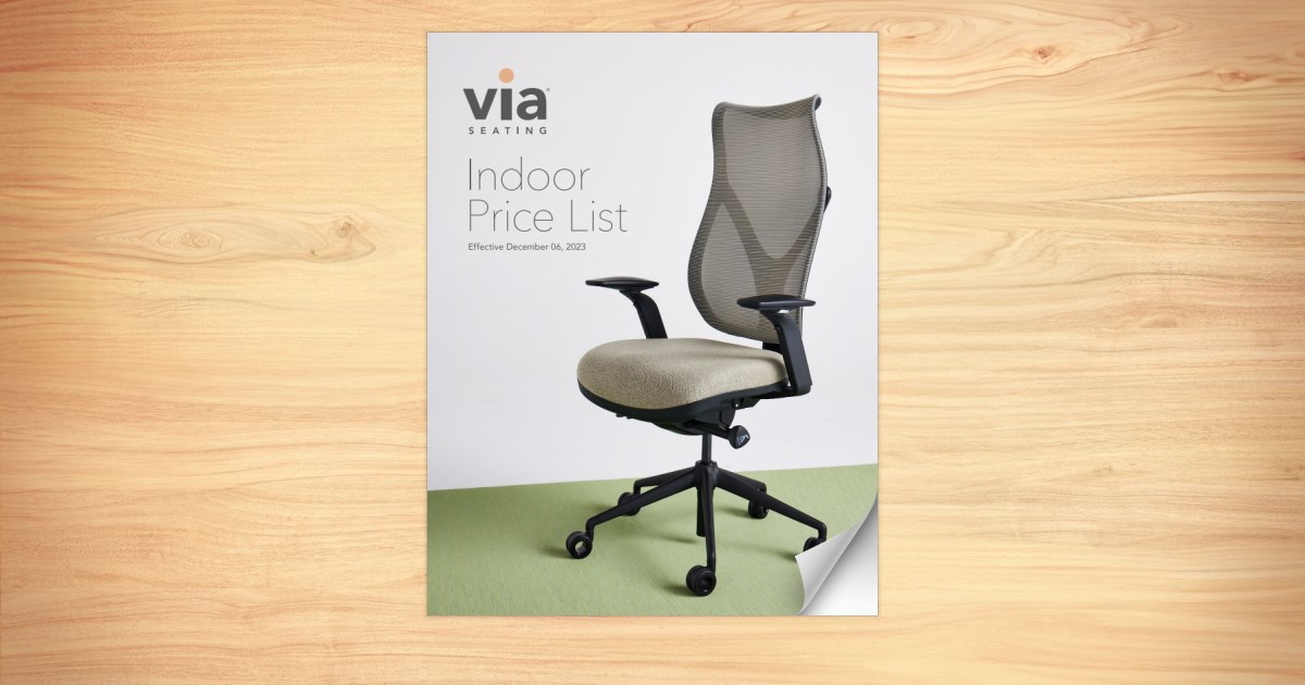 Via Seating 2023 v2 Indoor Price List Book