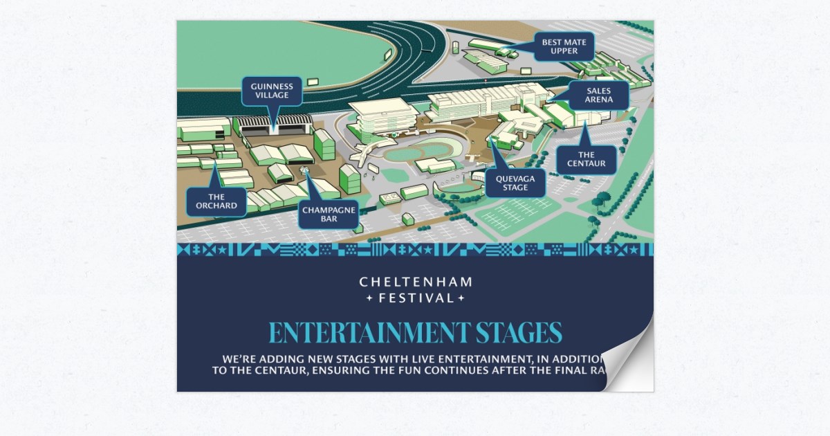Cheltenham Festival Entertainment Stage Map