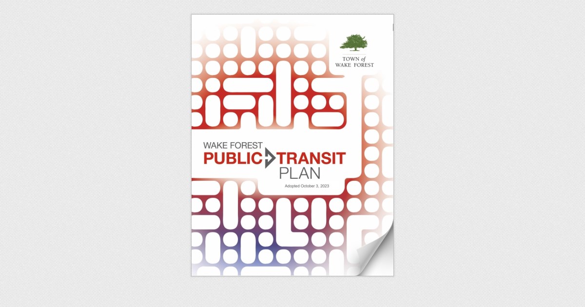 Wake Forest Public Transit Plan - October 2023