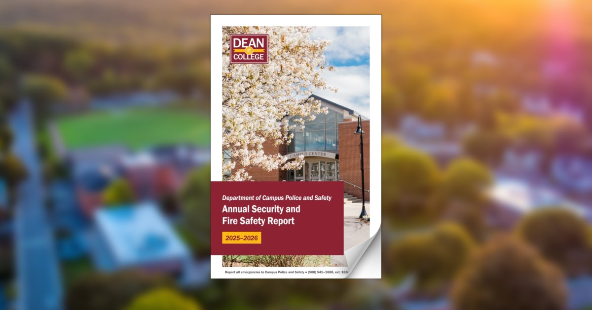 Dean College 2025-26 Annual Security and Fire Safety Report