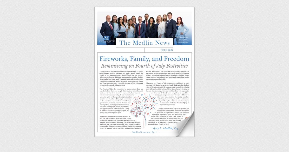 Medlin Law Firm - July 2024