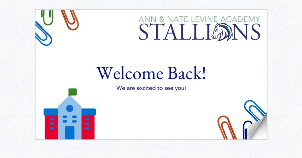 Welcome Back! Lower School Presentation 2023-2024