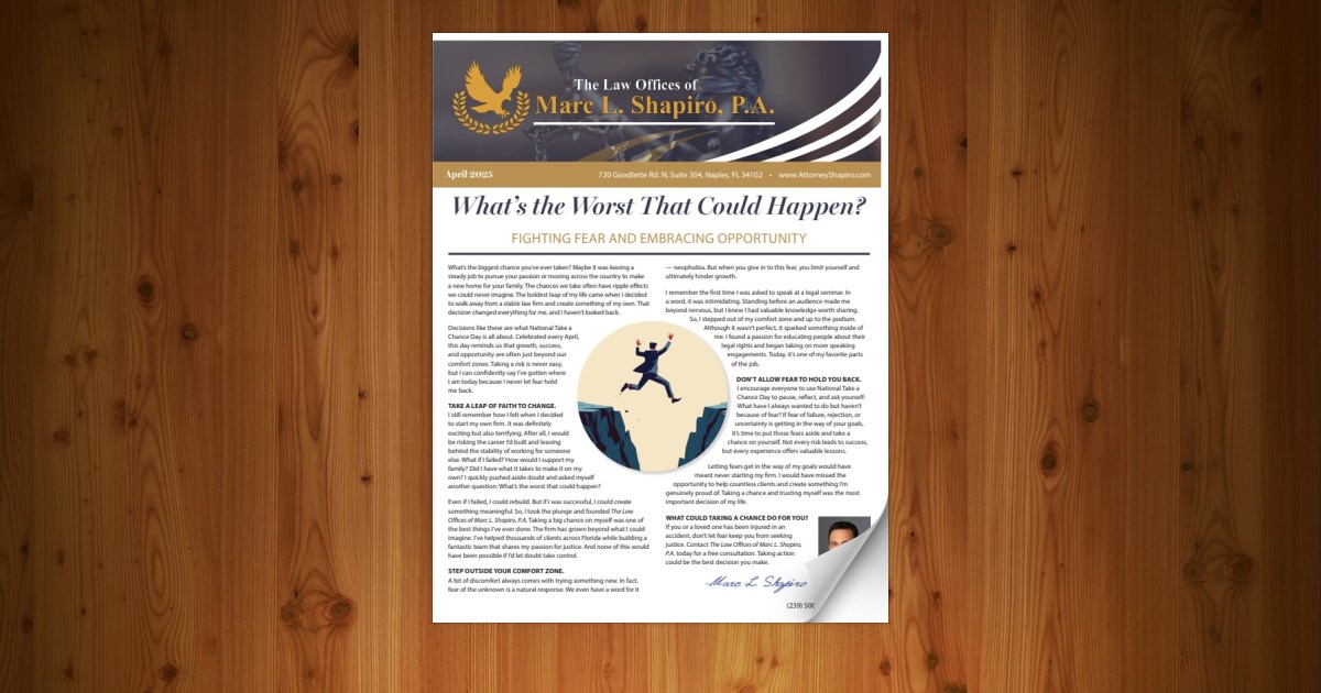 The Law Offices of Marc L. Shapiro, P.A. - April 2025