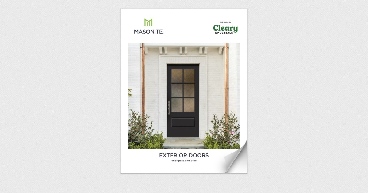 Cleary Masonite Exterior Door Selection Full Line Catalog