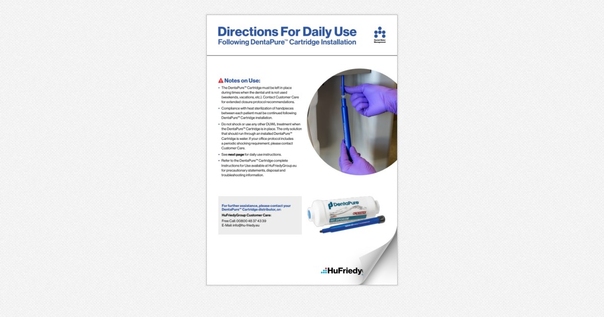HuFriedyGroup | DentaPure InfoSheet Daily Use EN