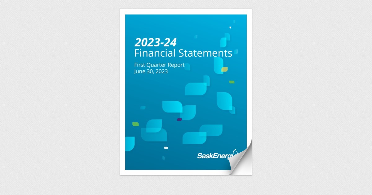 SaskEnergy First Quarter Report - June 30, 2023