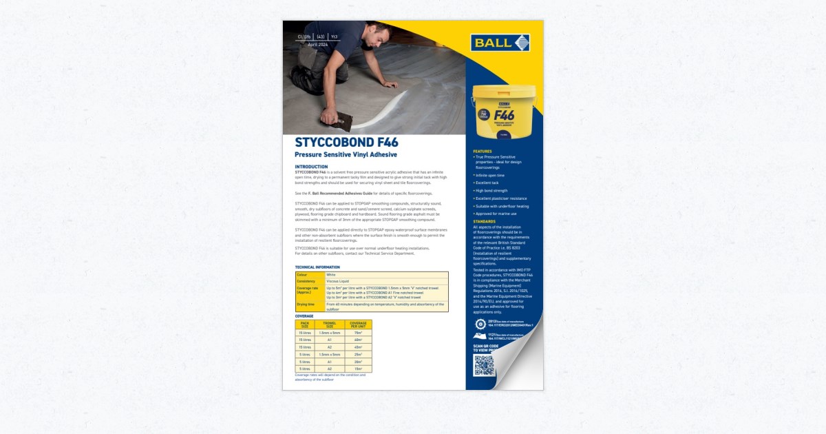 MCS - FBall Stuccobond F46 - Tech Specs
