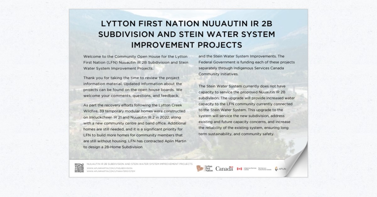 LYTTON FIRST NATION PROJECT