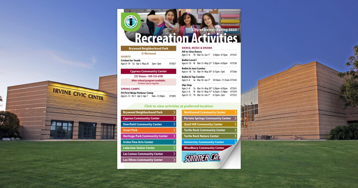 IUSD Recreation Newsletter: Spring 2023