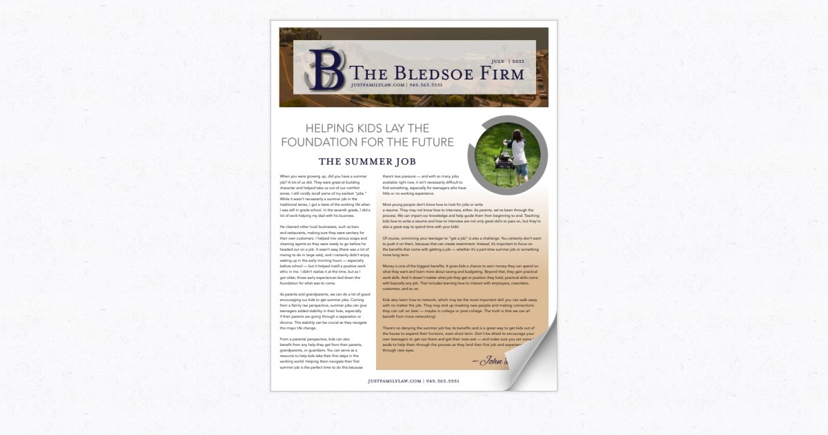 The Bledsoe Firm - July 2021