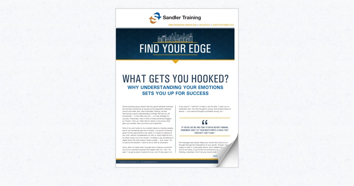 Sandler Training - August/September 2019