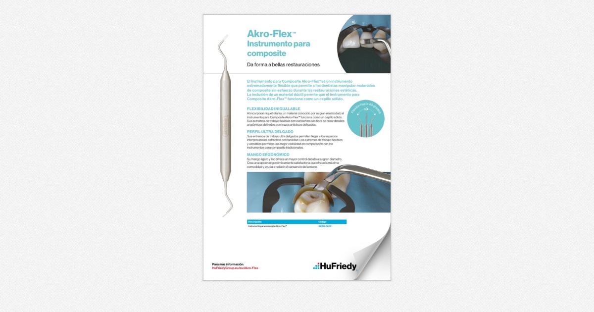 HuFriedyGroup AkroFlex InfoSheet ES