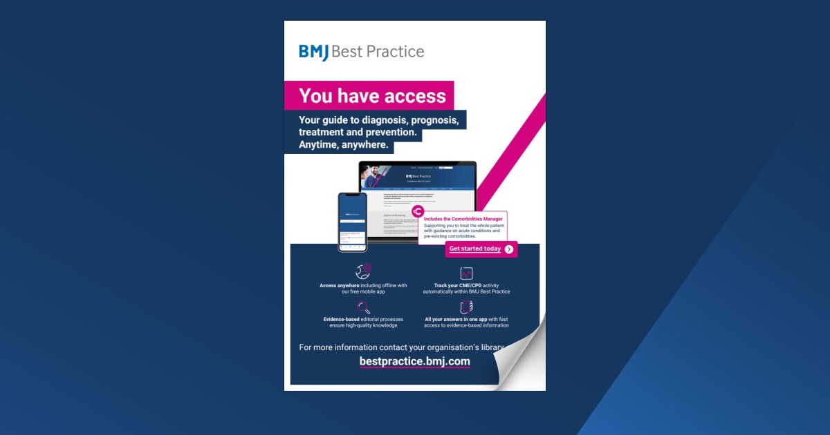 BMJ Best Practice Poster (+ CM)