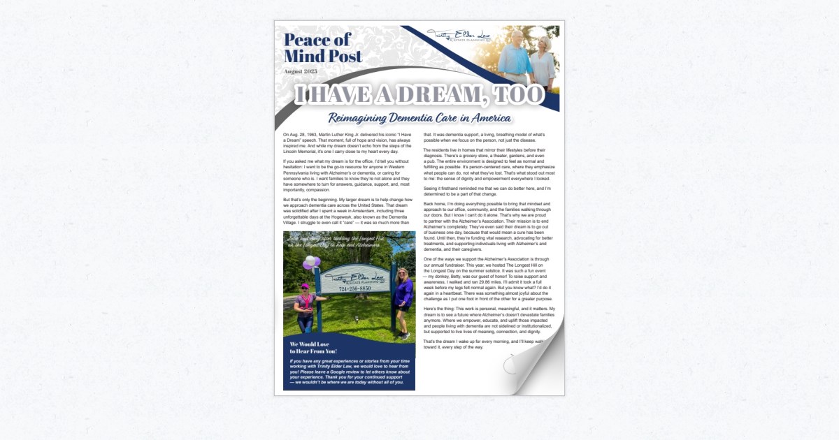 Trinity Elder Law & Estate Planning LLC - August 2025