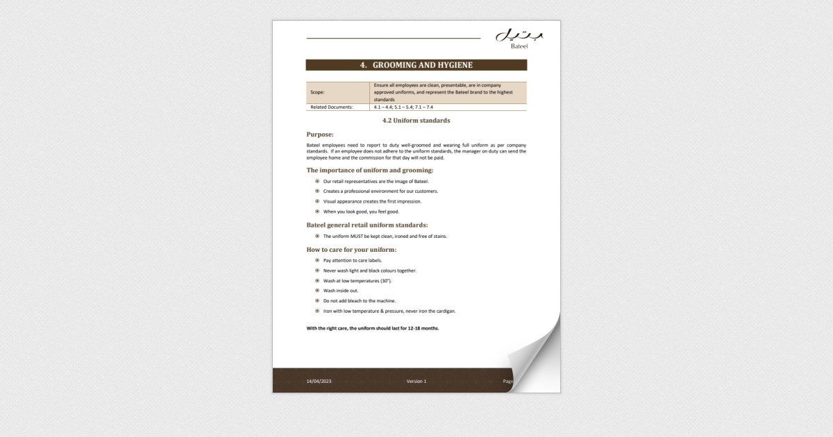 4.2 Uniform Standards