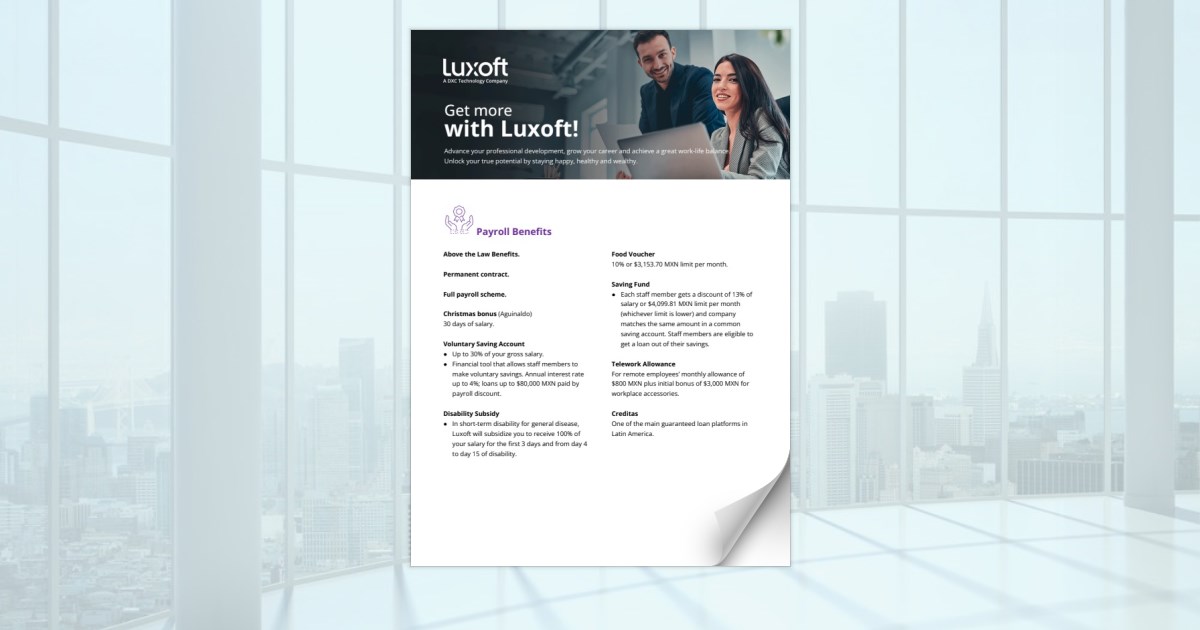 Luxoft-Mexico Benefits