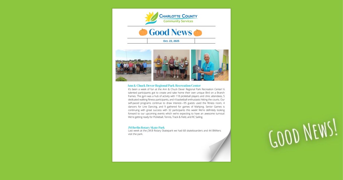 Weekly Good News- Oct. 23