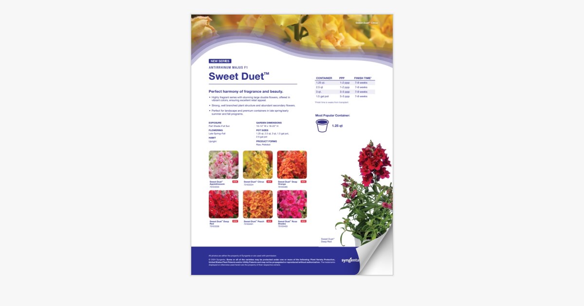2025 Seed Annuals | AMS | Sell Sheets