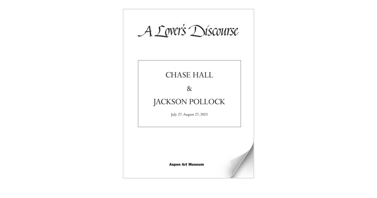 A Lover's Discourse: Chase Hall