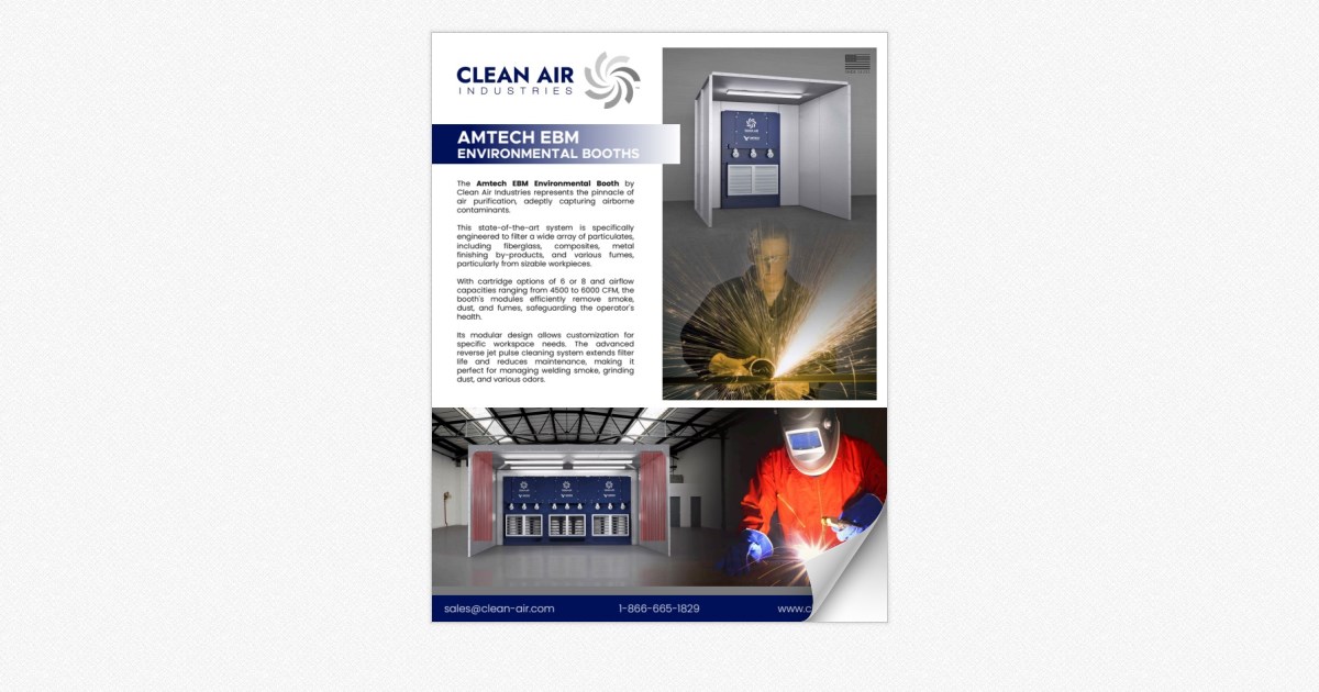 Amtech EBM Environmental Booths by Clean Air Industries