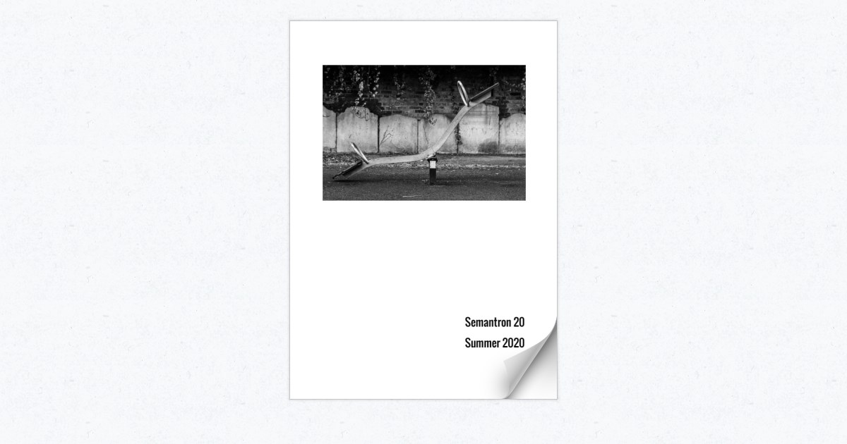 Semantron 20 Summer 2020