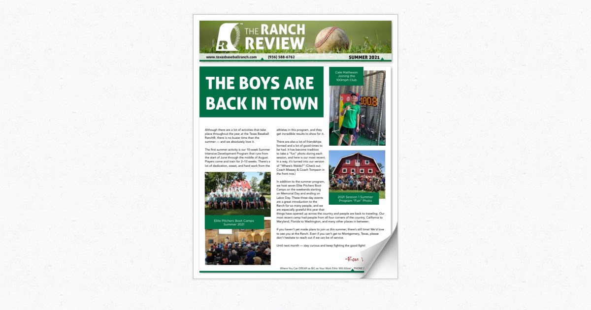 Texas Baseball Ranch - June/July 2021 - Page 2