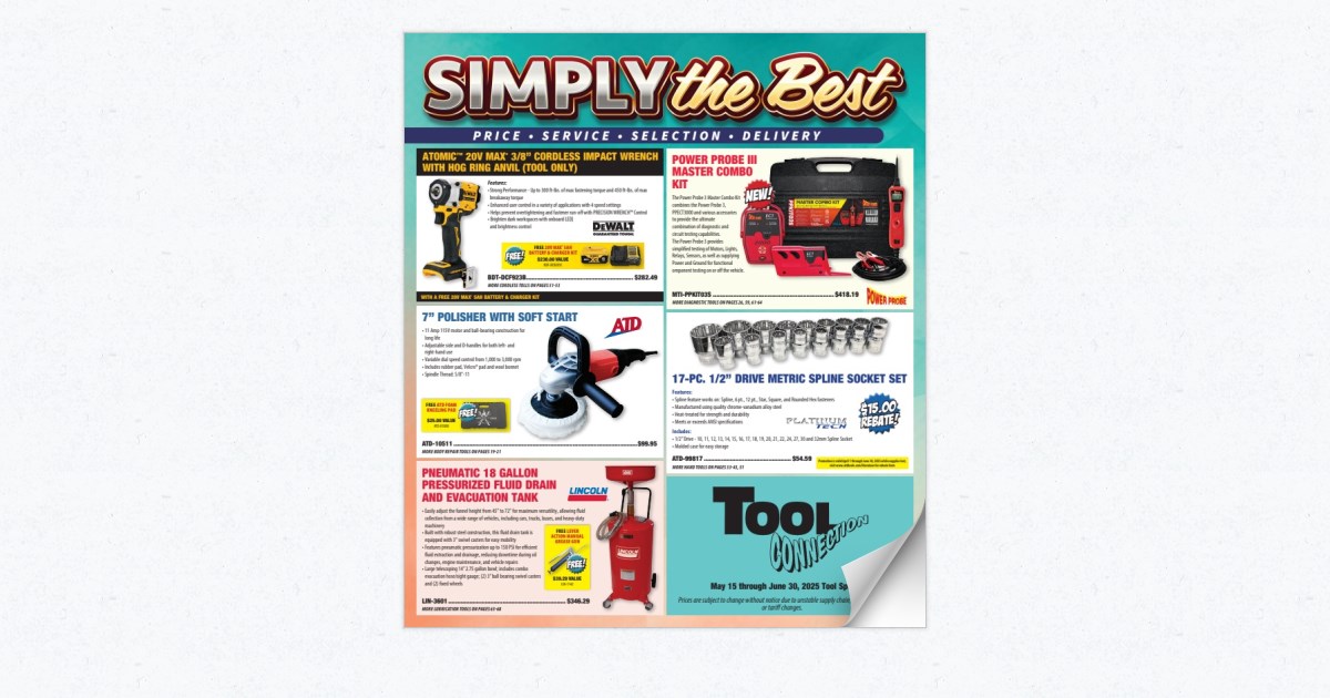Simply the Best Tool Connection - May 15 - June 30, 2025