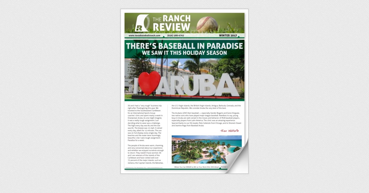 Texas Baseball Ranch December 2017