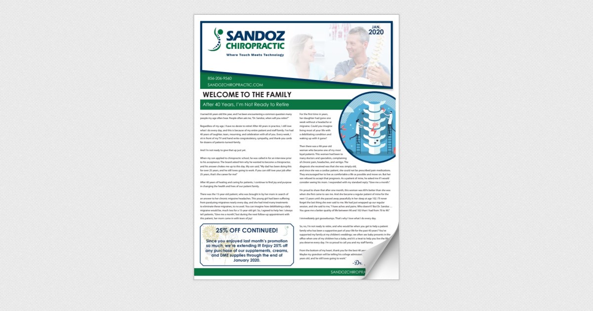 Sandoz Chiropractic - January 2020