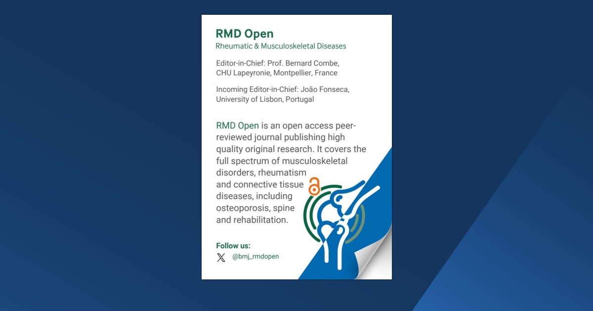 RMD Open: Rheumatic & Musculoskeletal Diseases
