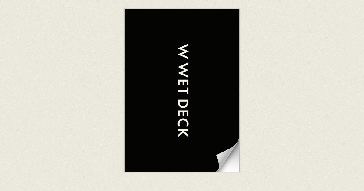 WET DECK MENU