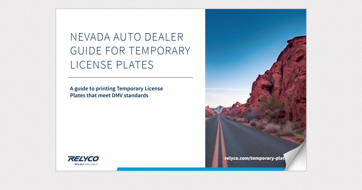 Temporary License Plates for NV Guide