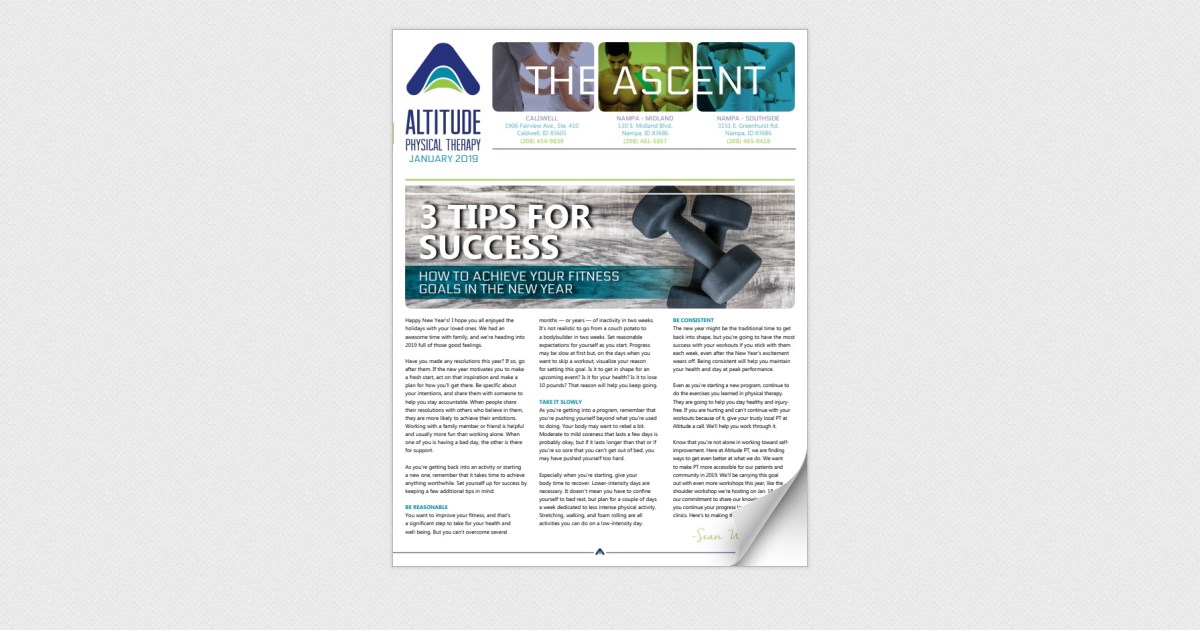 Altitude Physical Therapy January 2019