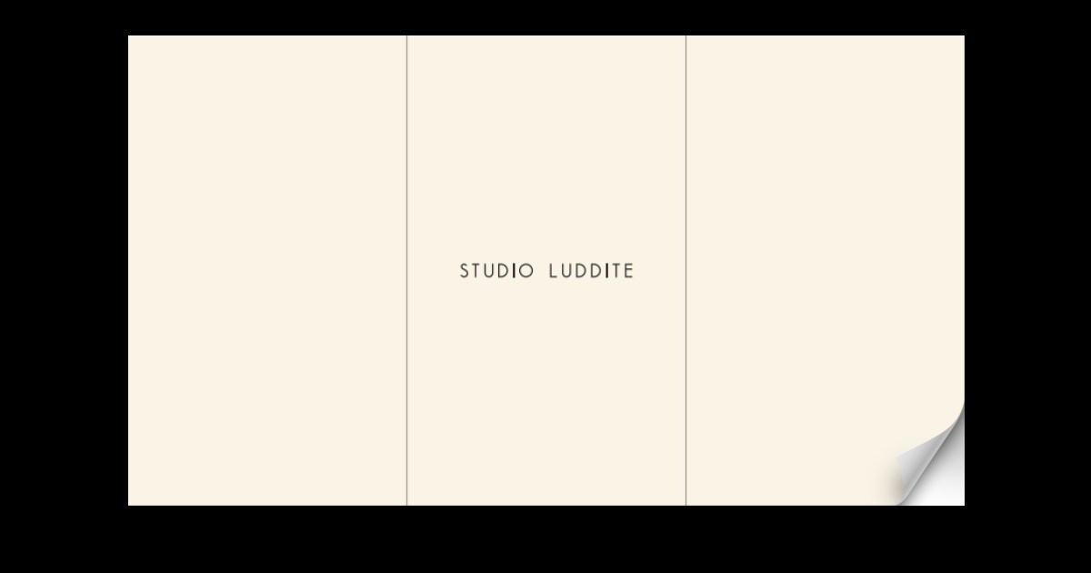 Studio Luddite | Trade Presentation