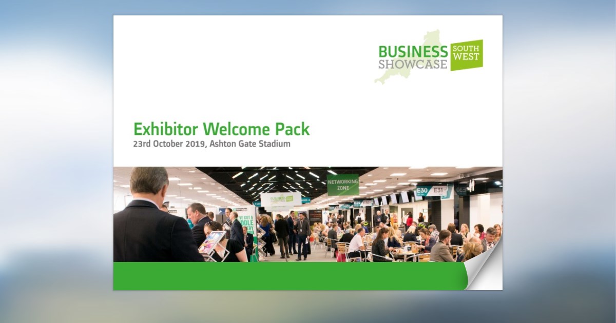 Exhibitor Welcome Pack 23rd October 2019