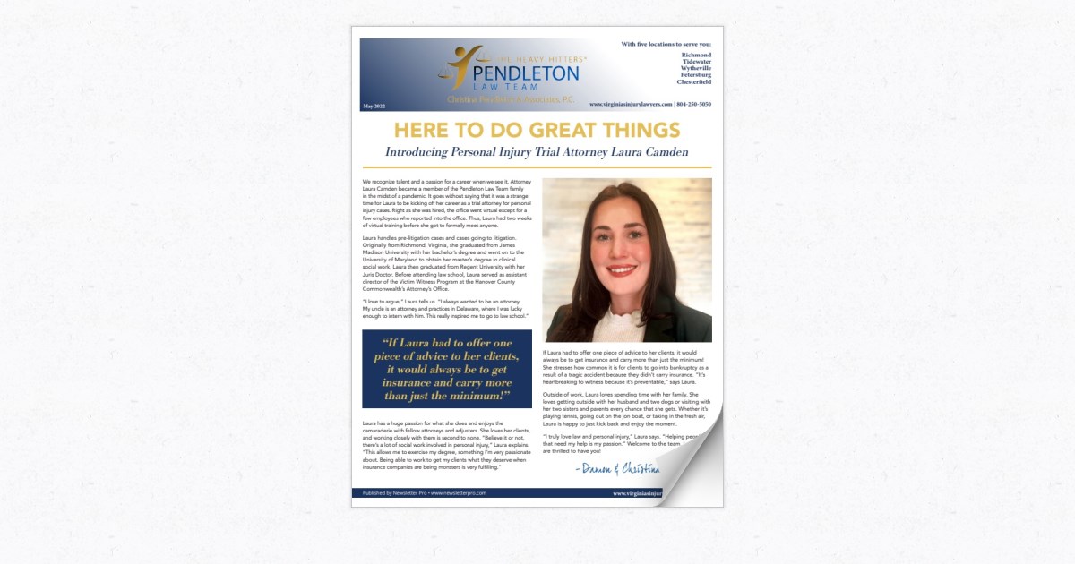 Pendleton Law Team - May 2022 - Page 3