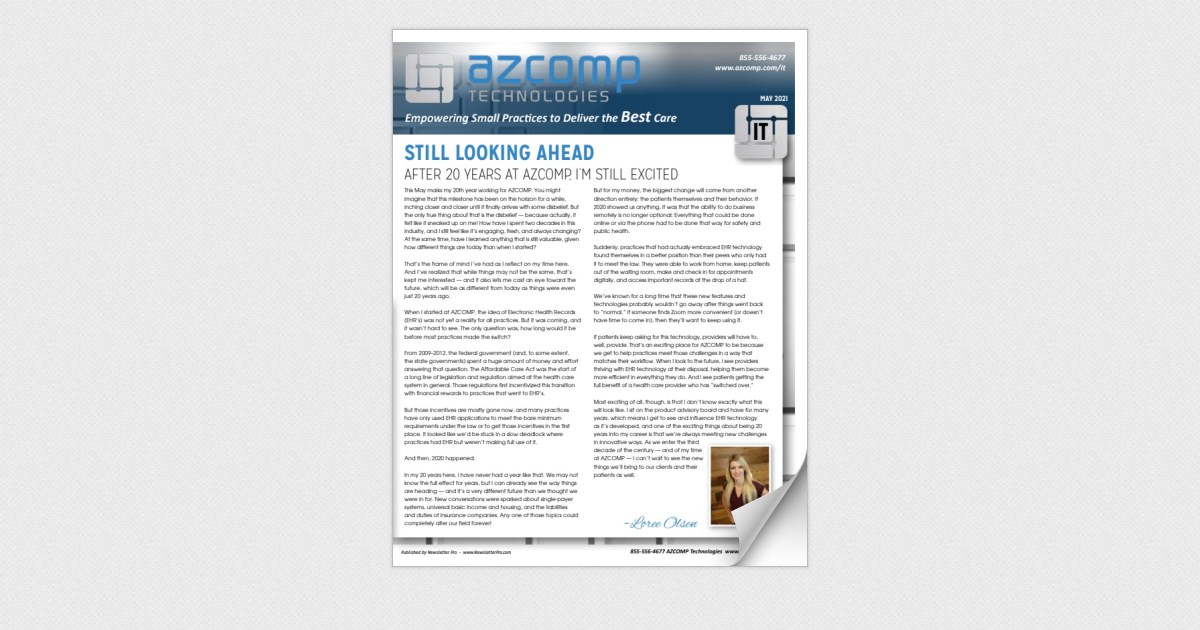 AZCOMP Technologies IT - May 2021