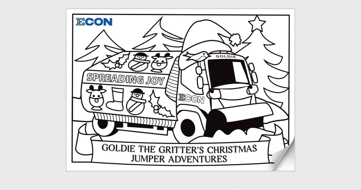 Goldie Christmas A4 Colouring Sheet