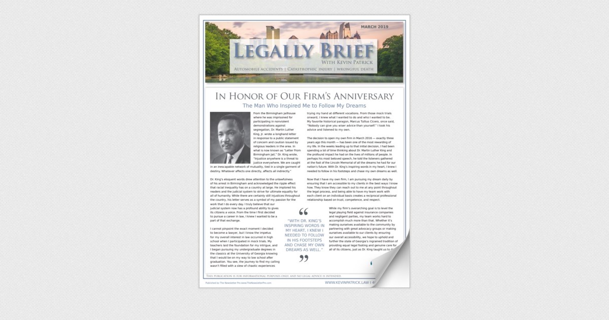 Kevin Patrick Law - March 2019