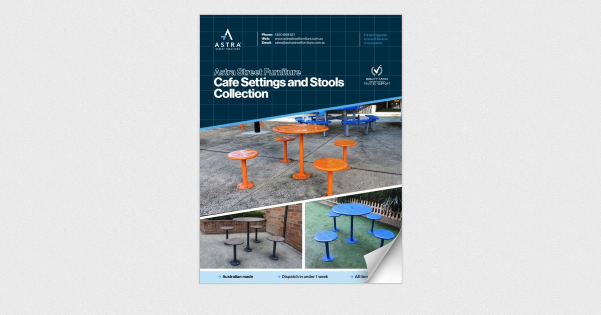 Astra Cafe Settings & Stools Collection