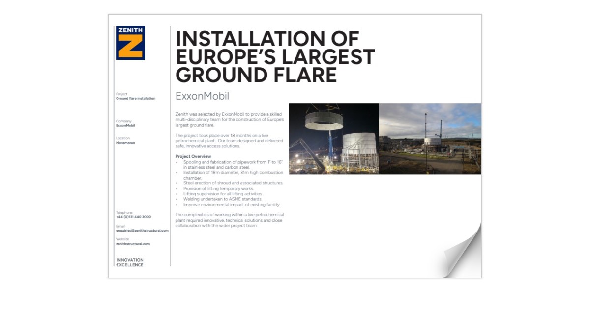 Case Study - ExxonMobil Ground Flare