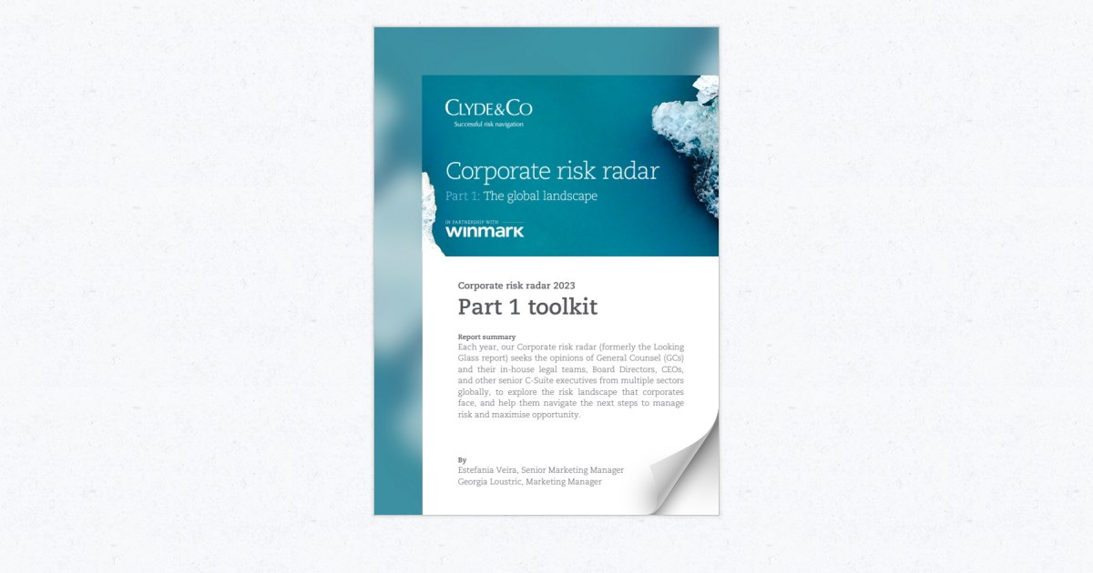 Corporate risk radar toolkit - Part 1