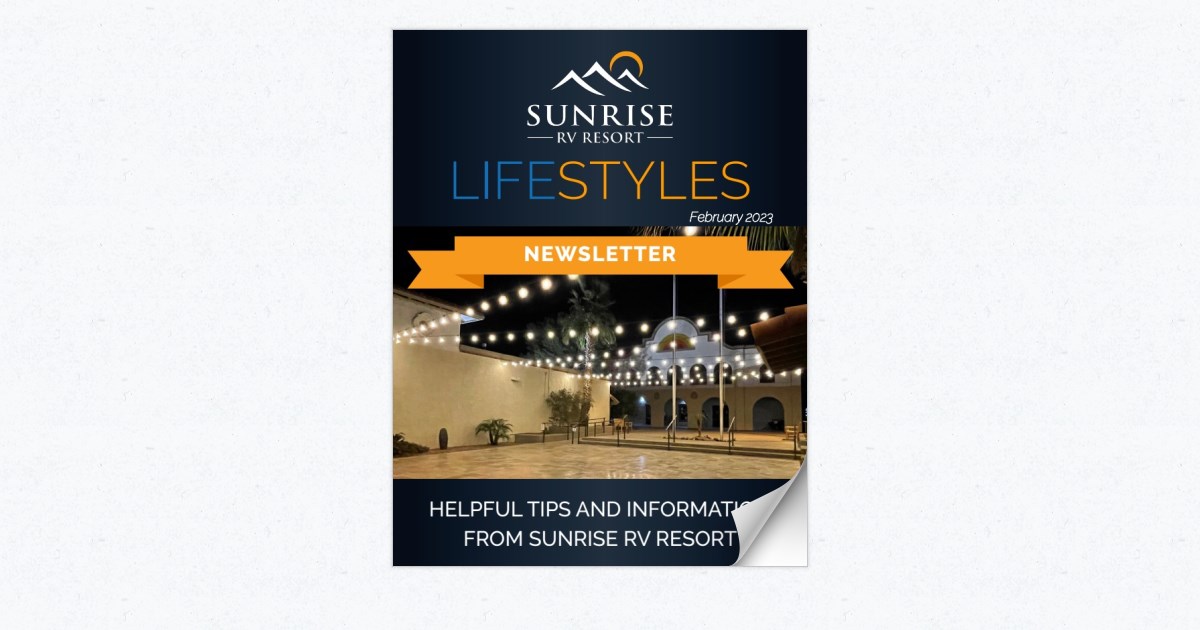 Sunrise February Newsletter