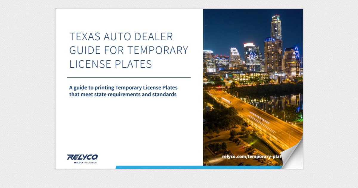 Temporary License Plate Guide for Texas