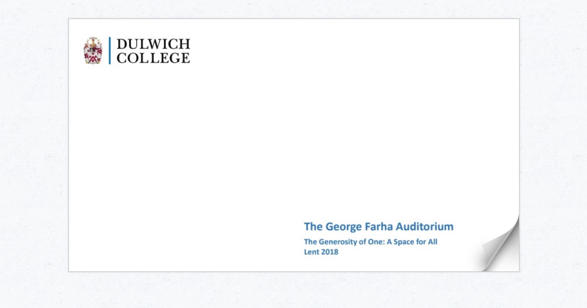 The George Farha Auditorium