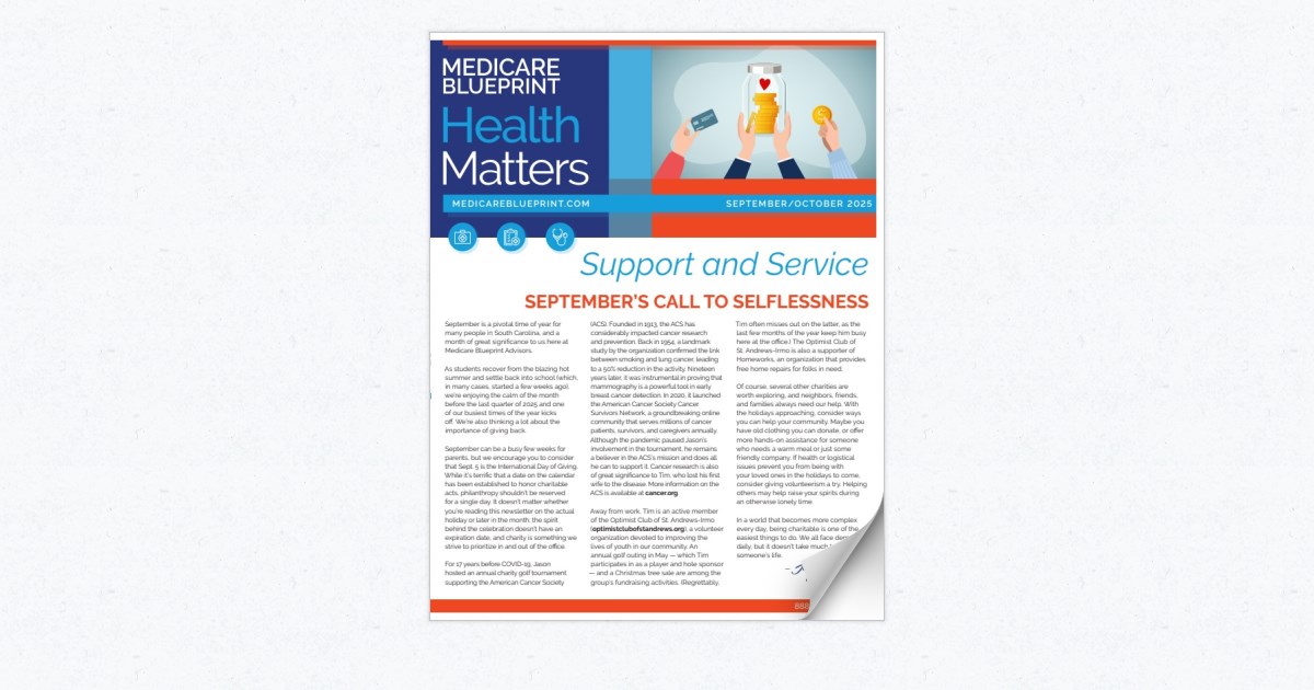 Medicare Blueprint - September/October 2025