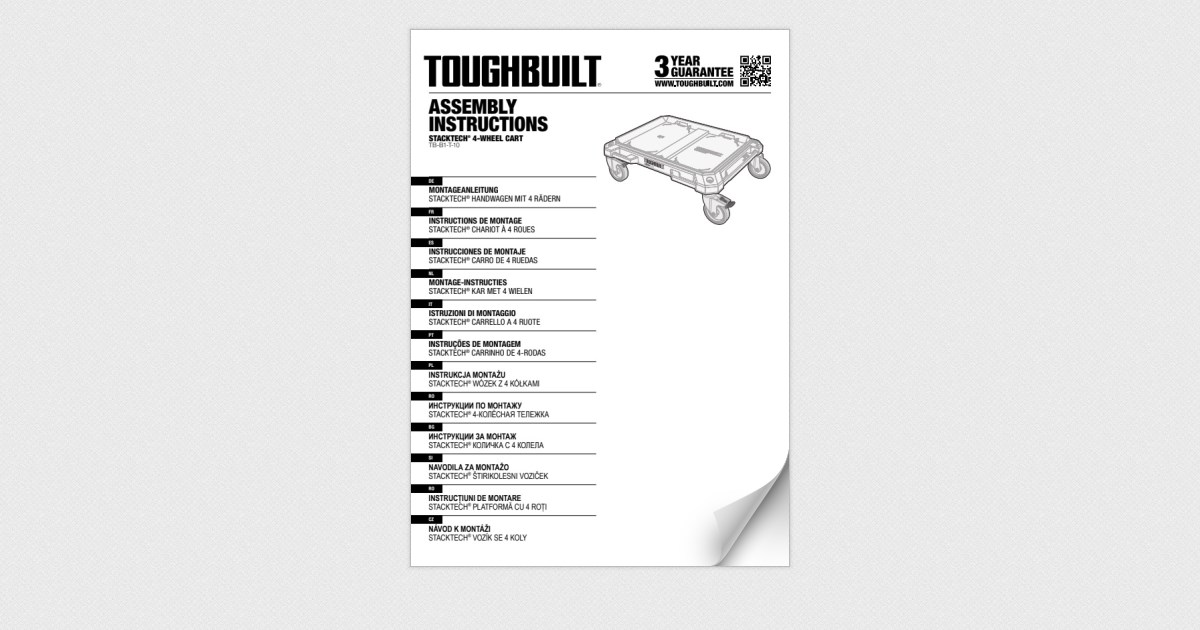 StackTech 4-Wheel Cart (TB-B1-T-10)