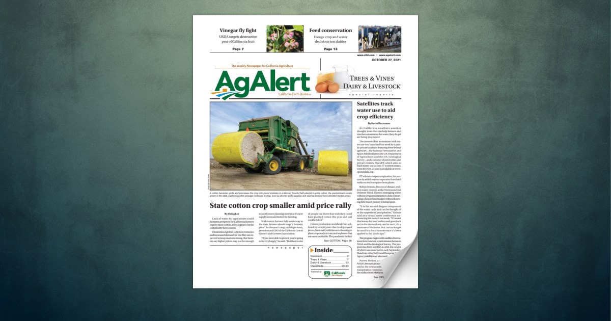 Ag Alert Oct. 27, 2021
