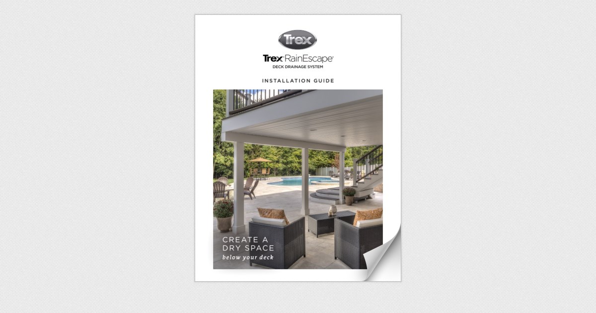 Trex RainEscape® Installation Guide - Page 22