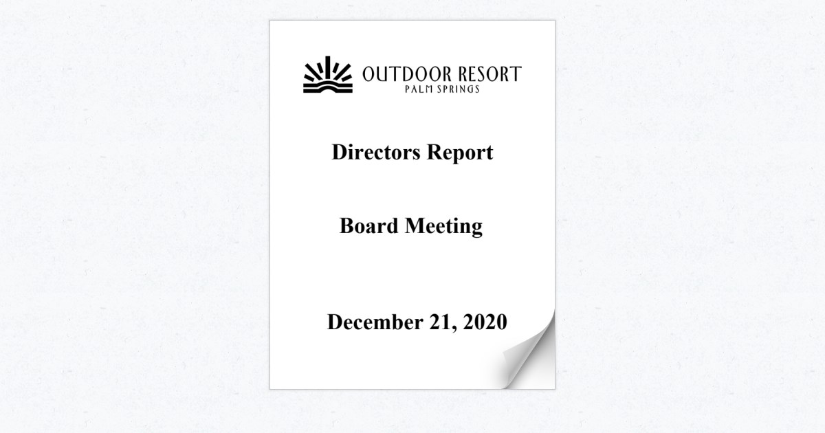 Directors Report